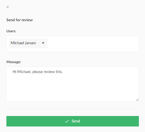 Approval and review process